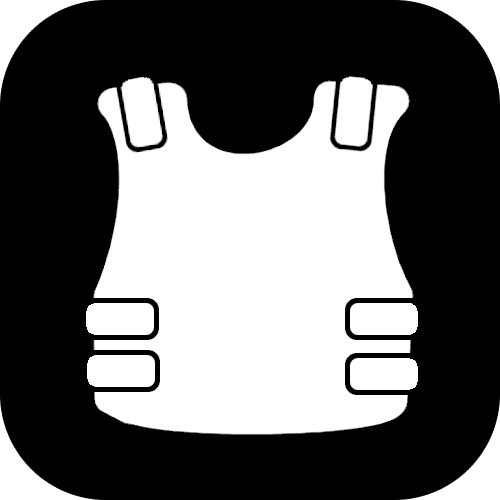 Carbon Fibre Body Armour | PPSS | Black Overt Stab Vest | KR1 SP1