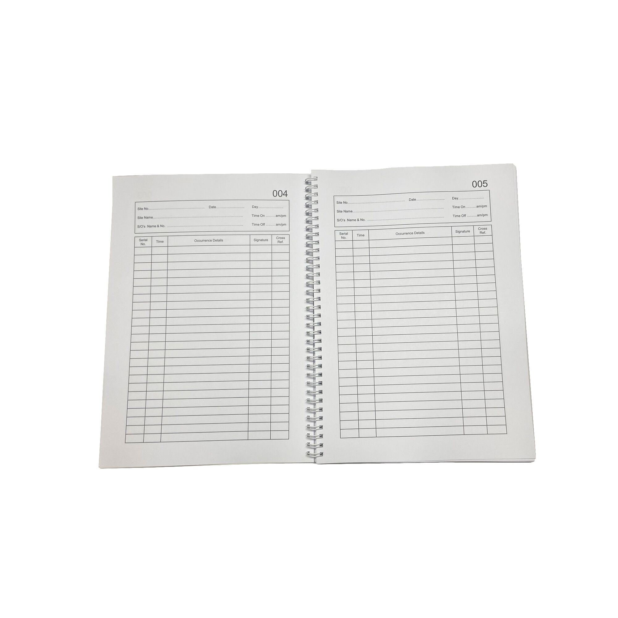 Daily Occurrence Book | 200 Page A4 Security Log Book | DOB
