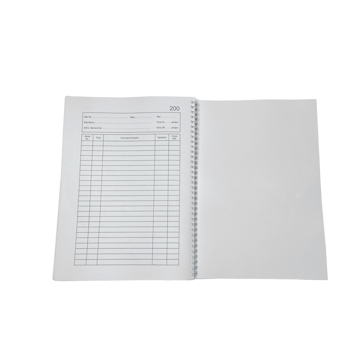 Daily Occurrence Book | 200 Page A4 Security Log Book | DOB