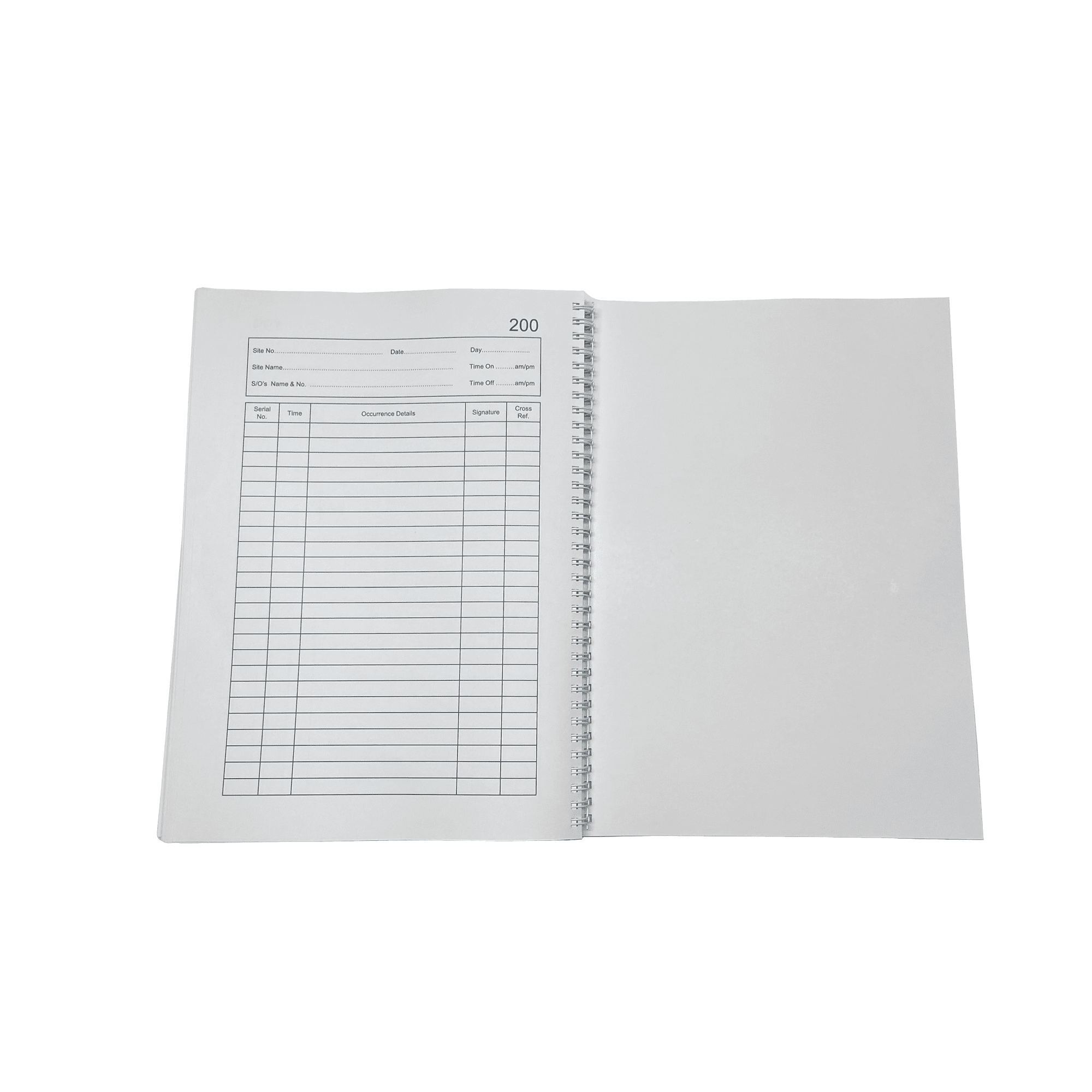 Daily Occurrence Book | 200 Page A4 Security Log Book | DOB